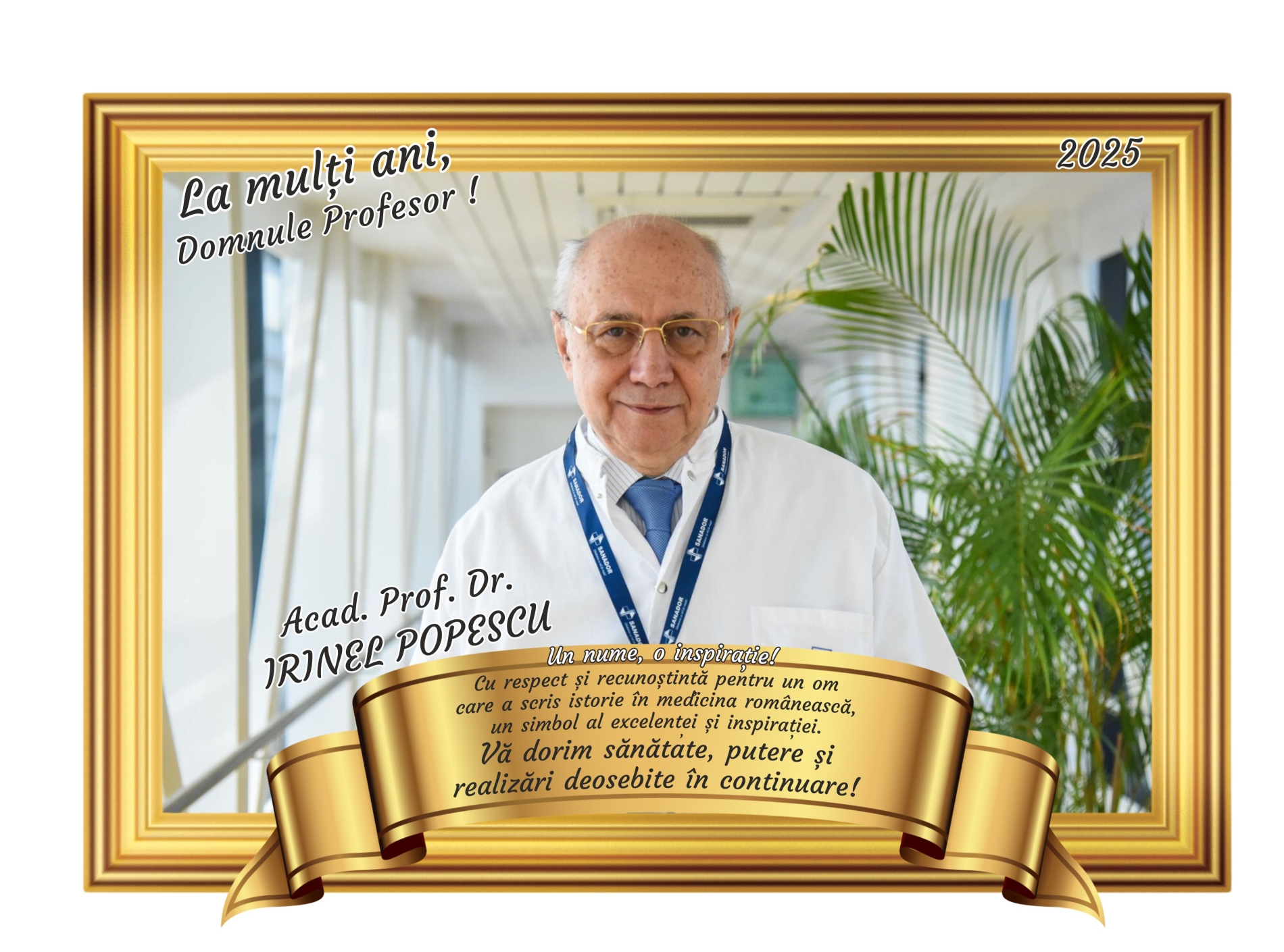 La mulți ani, domnule Prof.dr. Irinel Popescu! - LIVERTRANS